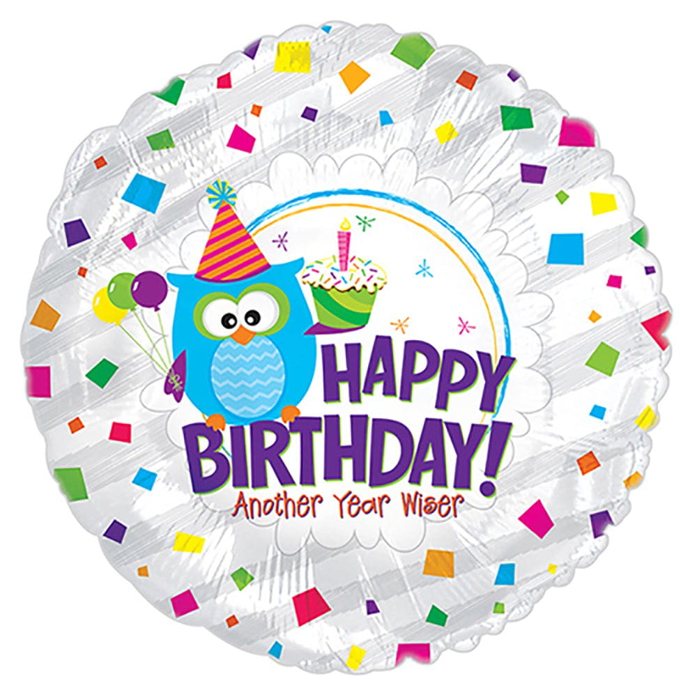 Happy Birthday Wise Owl 17″ Balloon – instaballoons Wholesale