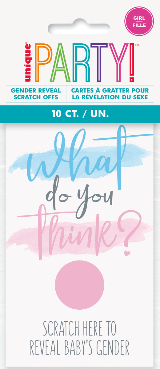 Scratch Off Gender Reveal Game - Girl (10 count) – instaballoons Wholesale