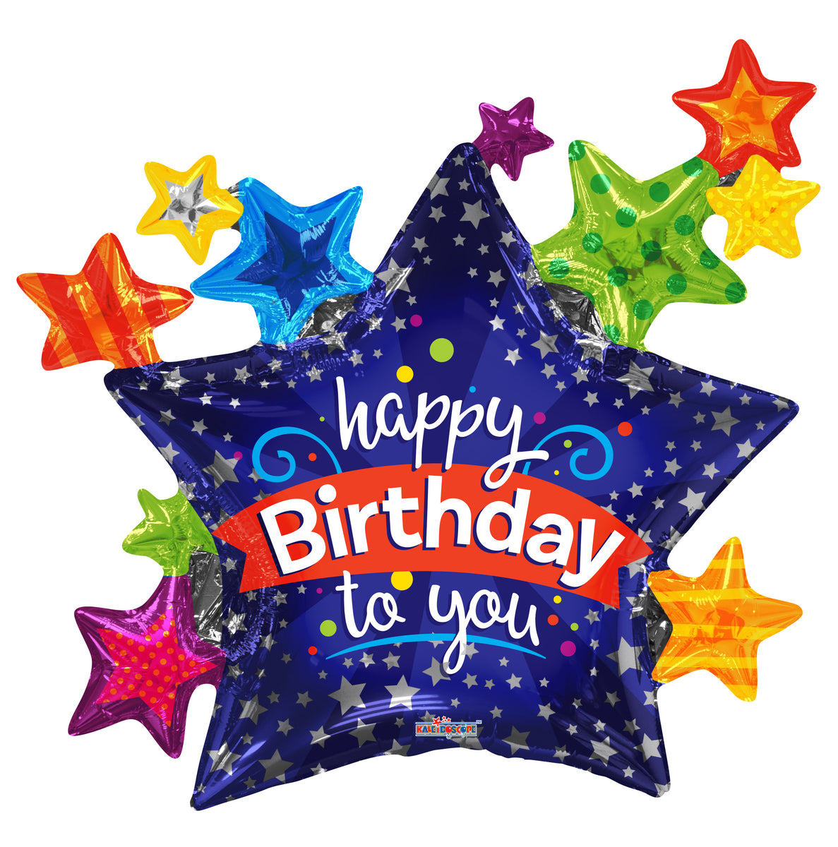 Happy Birthday To You Star Holographic 36″ Balloon – instaballoons ...
