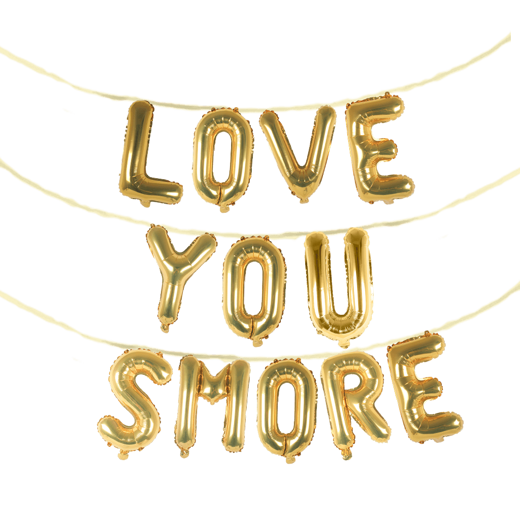 LOVE YOU SMORE 16" Balloon Phrase Banner Set - instaballoons – instaballoons Wholesale
