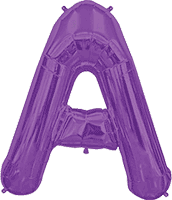 Shop Giant 34" Purple Balloon Letters and Numbers - instaballoons ...