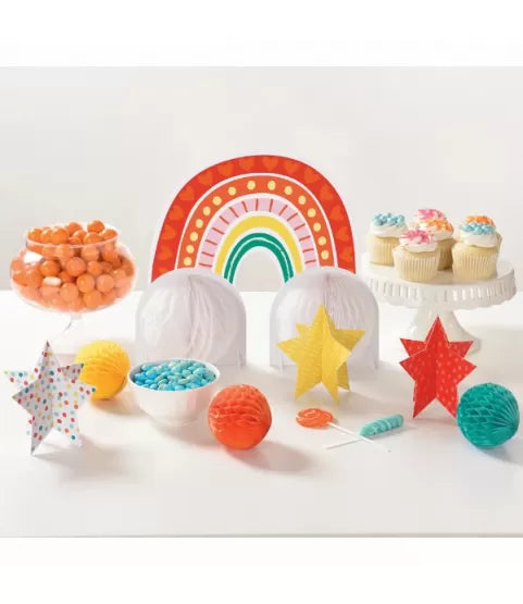 Retro Rainbow Table Decoration Kit – instaballoons Wholesale