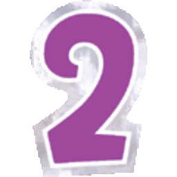 Personalize It Number 2 Stickers (48 count) – instaballoons Wholesale