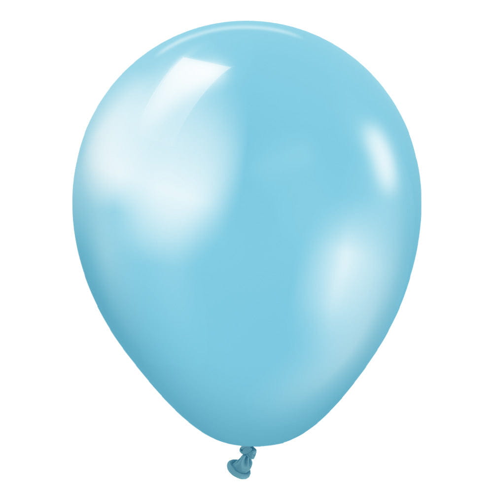 Kalisan Metallic Pearl Sky Blue 5″ Latex Balloons (50 count ...