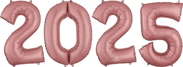 2025 Anagram Numbers Kit - Rose Gold 34″ Balloon – instaballoons Wholesale