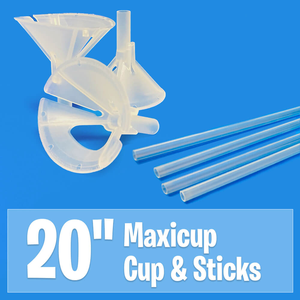 20″ Maxisticks Balloon Cups & Sticks Cups & Sticks - 5 Pack ...