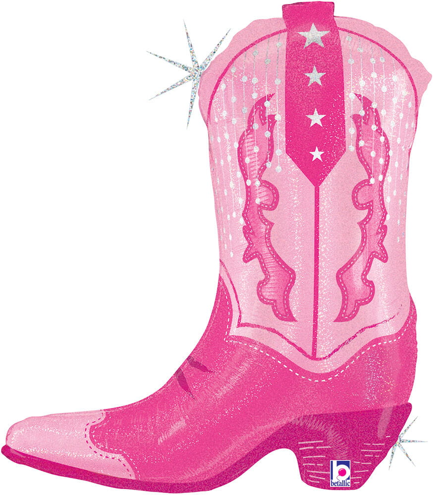 Pink Cowgirl Boot 29" Balloon – instaballoons Wholesale