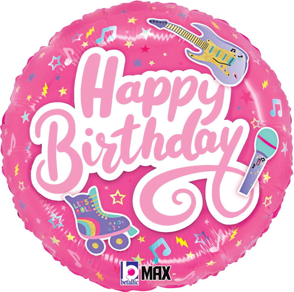 Totally Awesome Pink Birthday 18" Balloon – instaballoons Wholesale