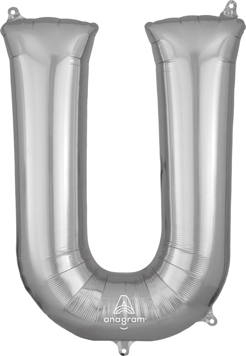 Silver Letter U 34″ Balloon – instaballoons Wholesale
