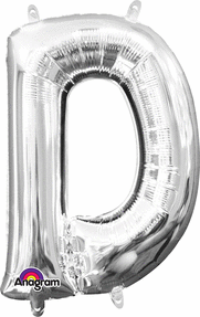 Silver Letter D 16" Balloon – instaballoons Wholesale