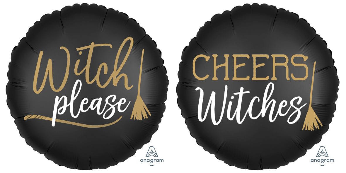 Satin Cheers Witches 17" Balloon – instaballoons Wholesale