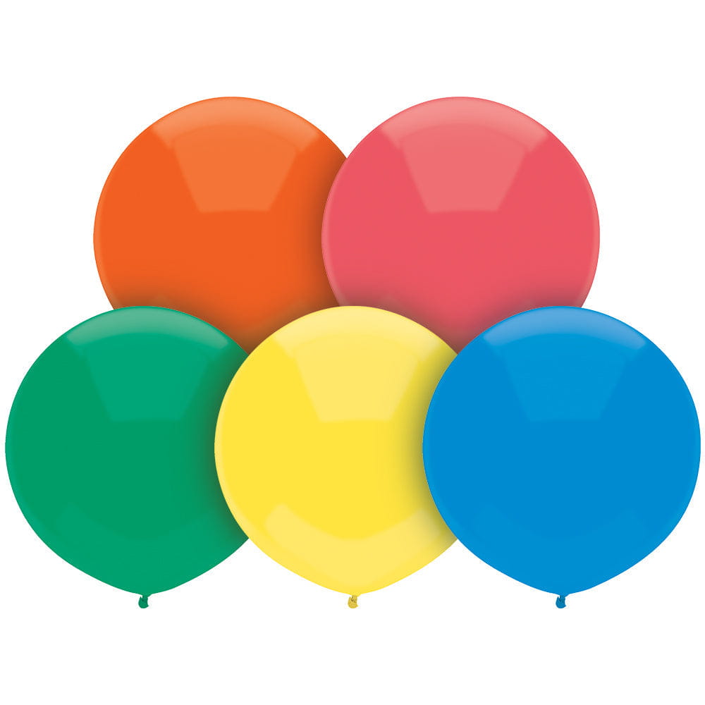 Funsational Primary Assortment 17" - 50 Pack Latex Balloons ...
