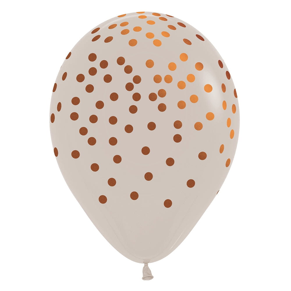 Sempertex Copper Confetti - Deluxe White Sand 11" Latex Balloons ...