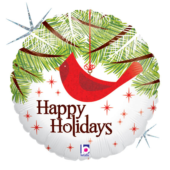 Cardinal Ornament Holographic 18" Balloon – instaballoons Wholesale