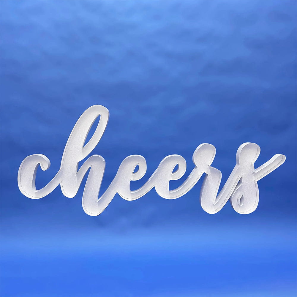 59" Script Cheers Mosaic Frame – instaballoons Wholesale