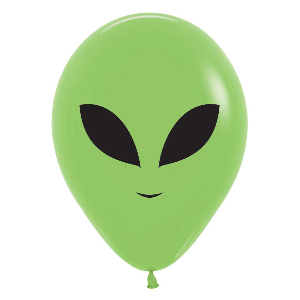 Alien Face 5″ Latex Balloons (100 count) – instaballoons Wholesale