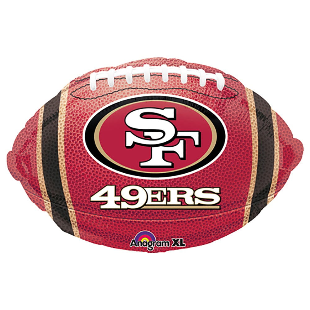 NFL San Francisco 49ers Football Team Colors 17" Foil – instaballoons ...