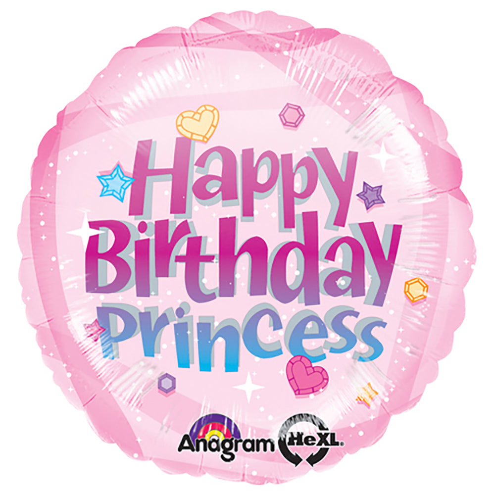 Happy Birthday Princess 18″ Balloon – instaballoons Wholesale
