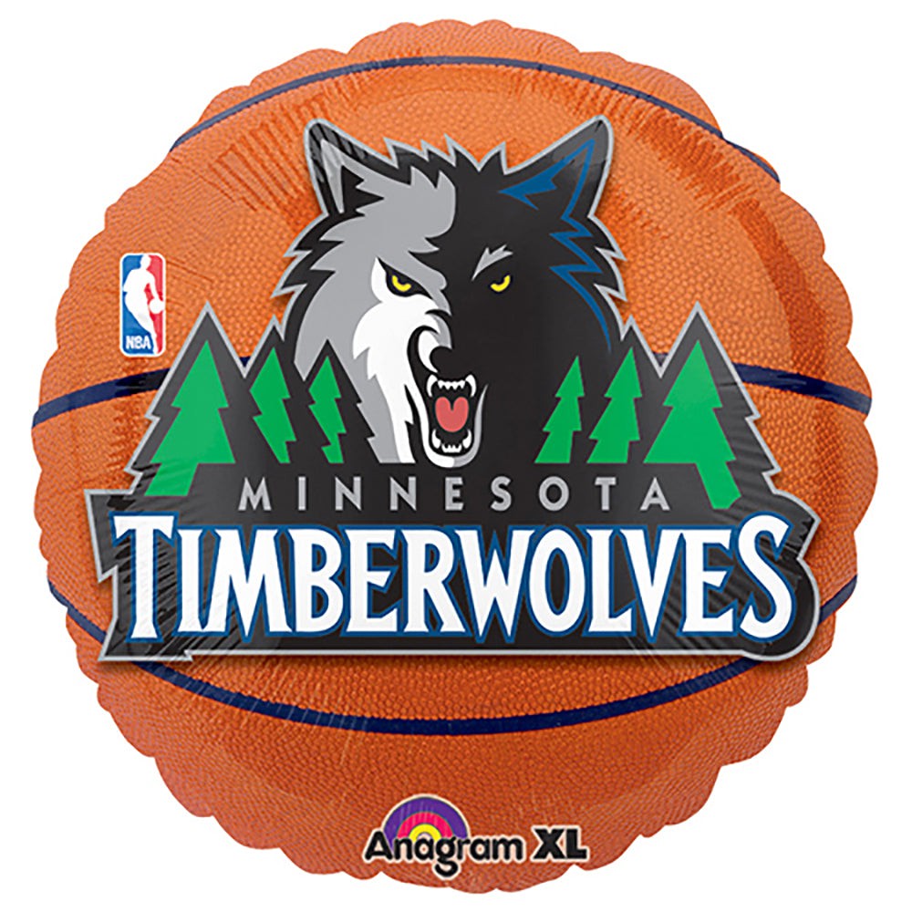 NBA Minnesota Timberwolves Basketball 18″ Balloon – instaballoons Wholesale