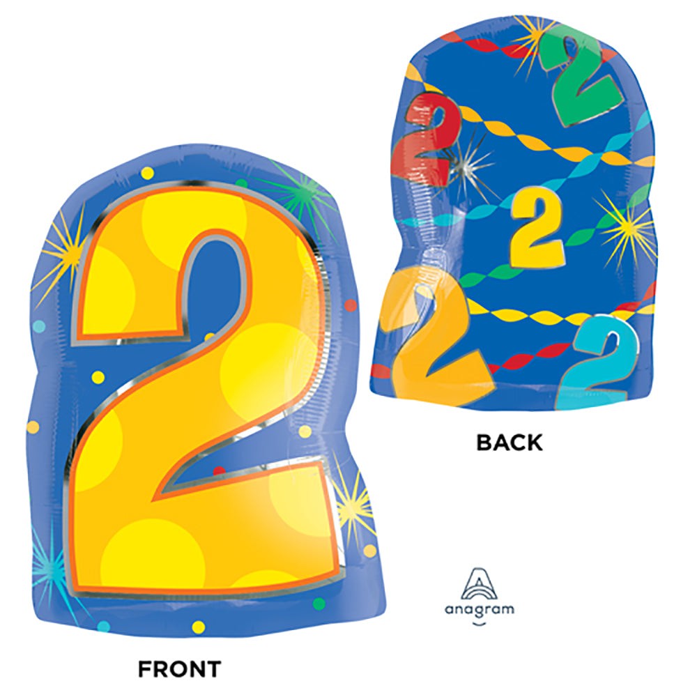 Number 2 - Confetti Dots 20″ Balloon – instaballoons Wholesale