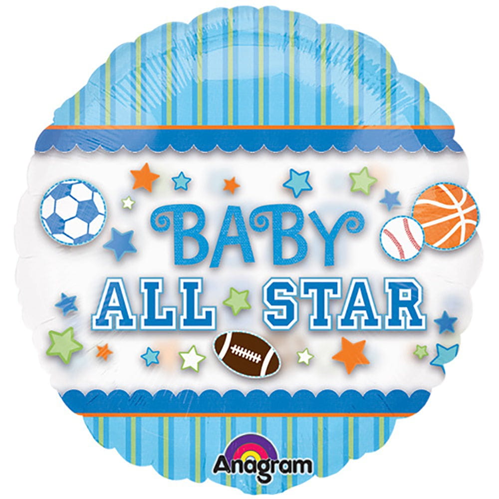 Baby All Star Clear Seethru 26″ Balloon – instaballoons Wholesale