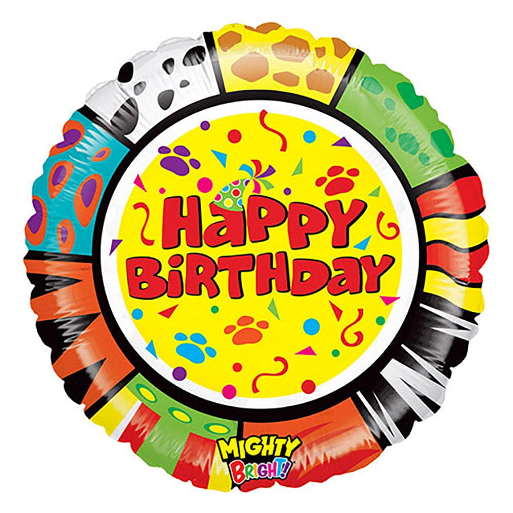 Mighty Zooloons Birthday 21″ Balloon – instaballoons Wholesale