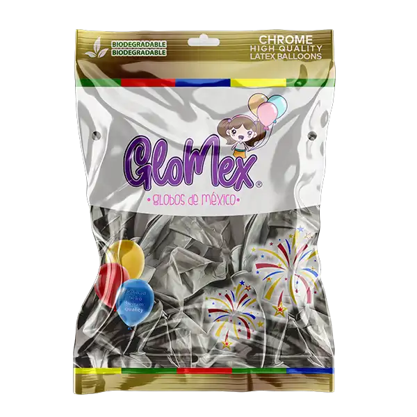 Chrome Silver 12″ Latex Balloons (100 count) – instaballoons Wholesale