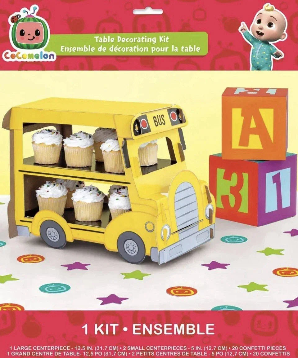 Cocomelon School Bus Table Decor Kit – instaballoons Wholesale