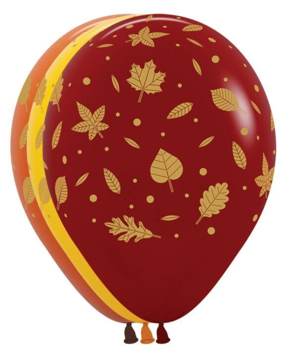 Fall Leaves 11″ Latex Balloons (50 count) – instaballoons Wholesale