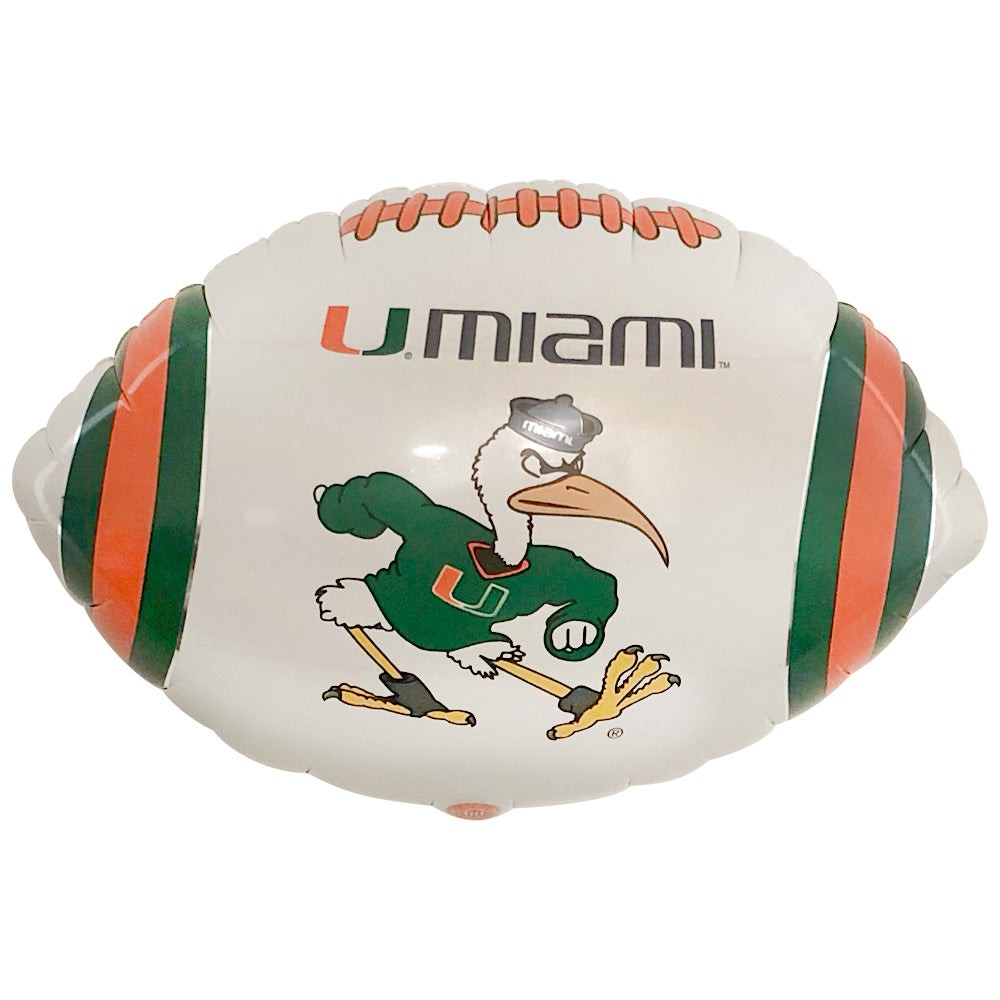 NCAA University Of Miami Hurricanes Football 20″ Balloon ...