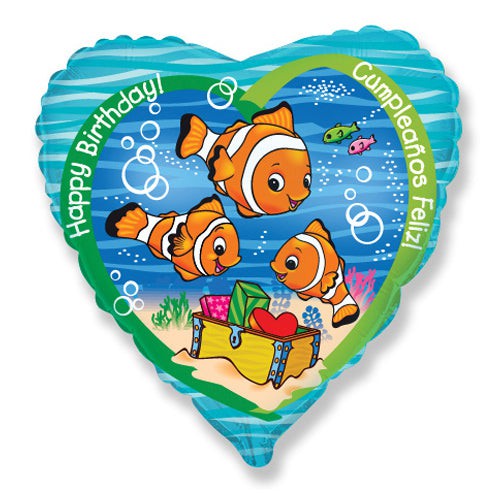 Birthday Clownfish 18″ Balloon – instaballoons Wholesale