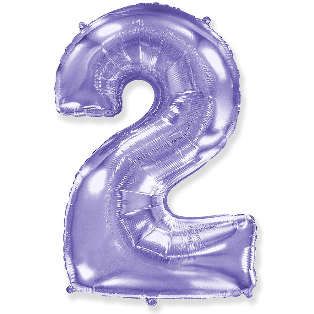 Number 2 - Lilac Purple 42″ Balloon – instaballoons Wholesale