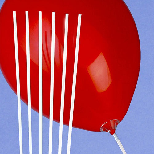 Standard Balloon Sticks - White 16" (100 count) – instaballoons Wholesale
