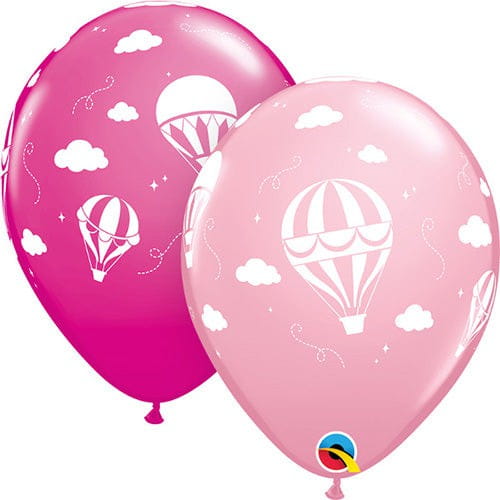 Hot Air Balloons - Pink & Wild Berry 11″ Latex Balloons (50 count ...