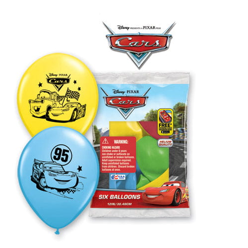 Cars (6 Pk) 12″ Balloon – instaballoons Wholesale