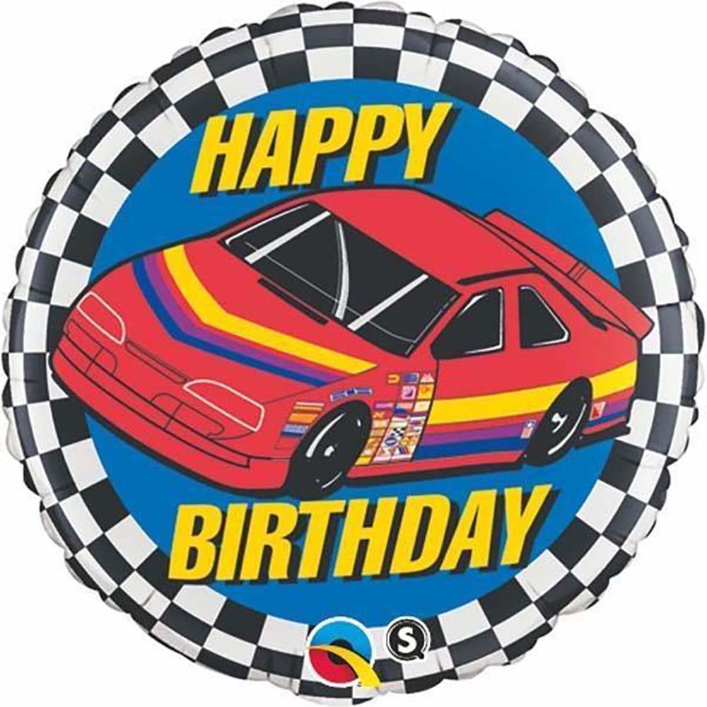 Happy Birthday Race Car 18" Foil – instaballoons Wholesale