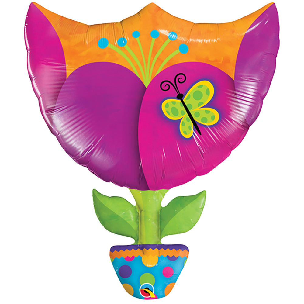 Potted Flower 35″ Balloon – instaballoons Wholesale