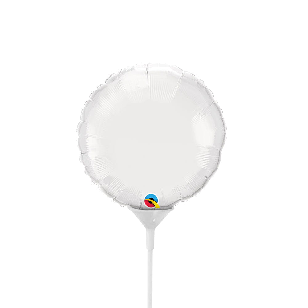 Mini Circle - White (air-fill Only) 4″ Balloon – instaballoons Wholesale