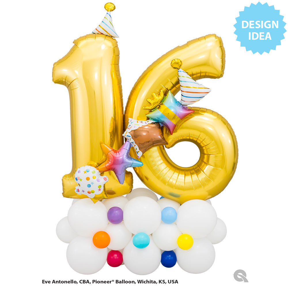 Birthday Garland (air-fill Only) 41″ Balloon – instaballoons Wholesale