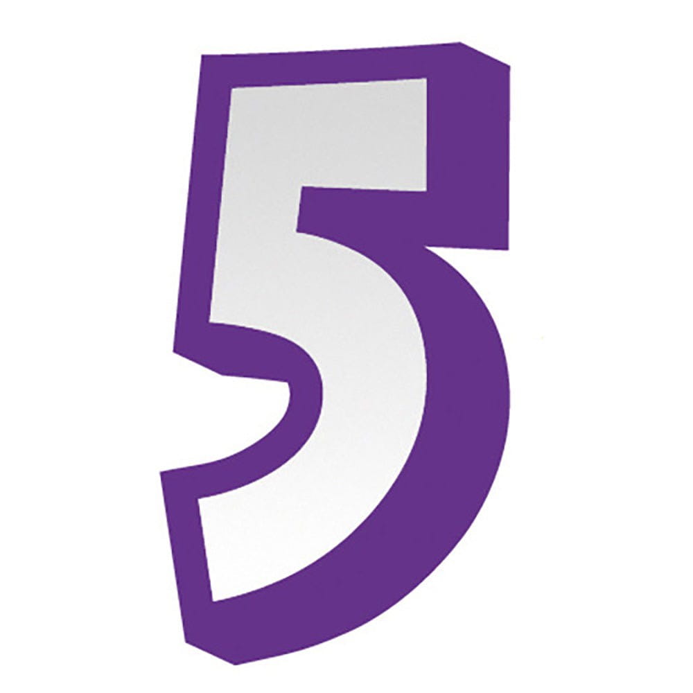Just Write Sticker Number 5 (48 Pack) – instaballoons Wholesale