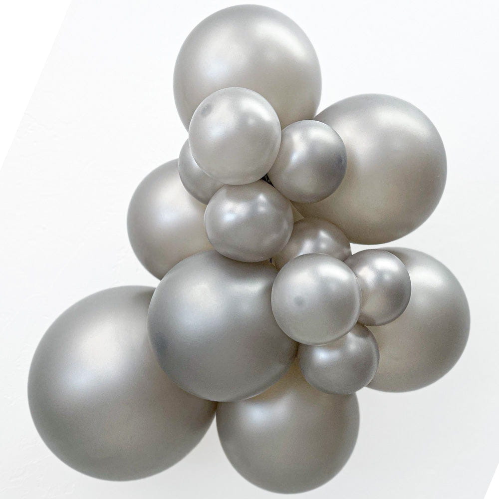 Metallic Silver 11″ Latex Balloons (10 count) – instaballoons Wholesale