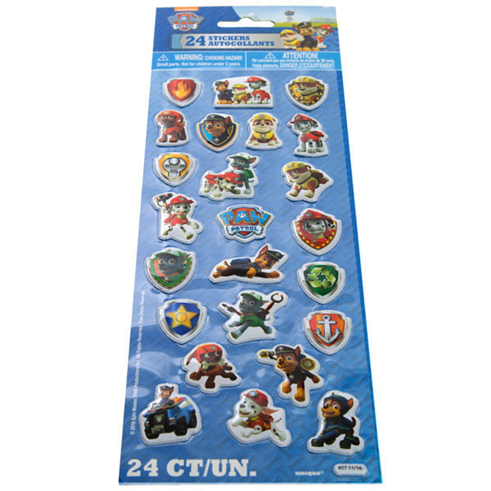 Paw Patrol Puffy Stickers (24 count) – instaballoons Wholesale