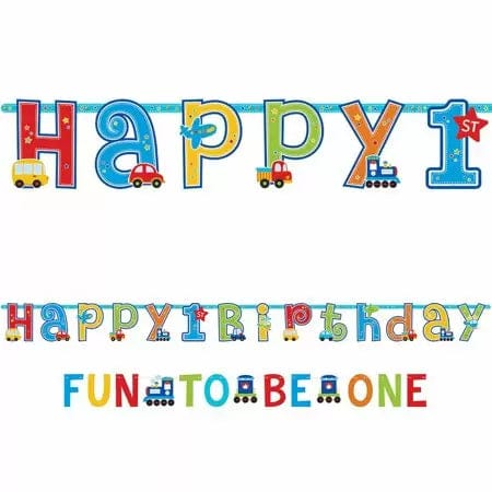 All Aboard Boy Letter Banner – instaballoons Wholesale