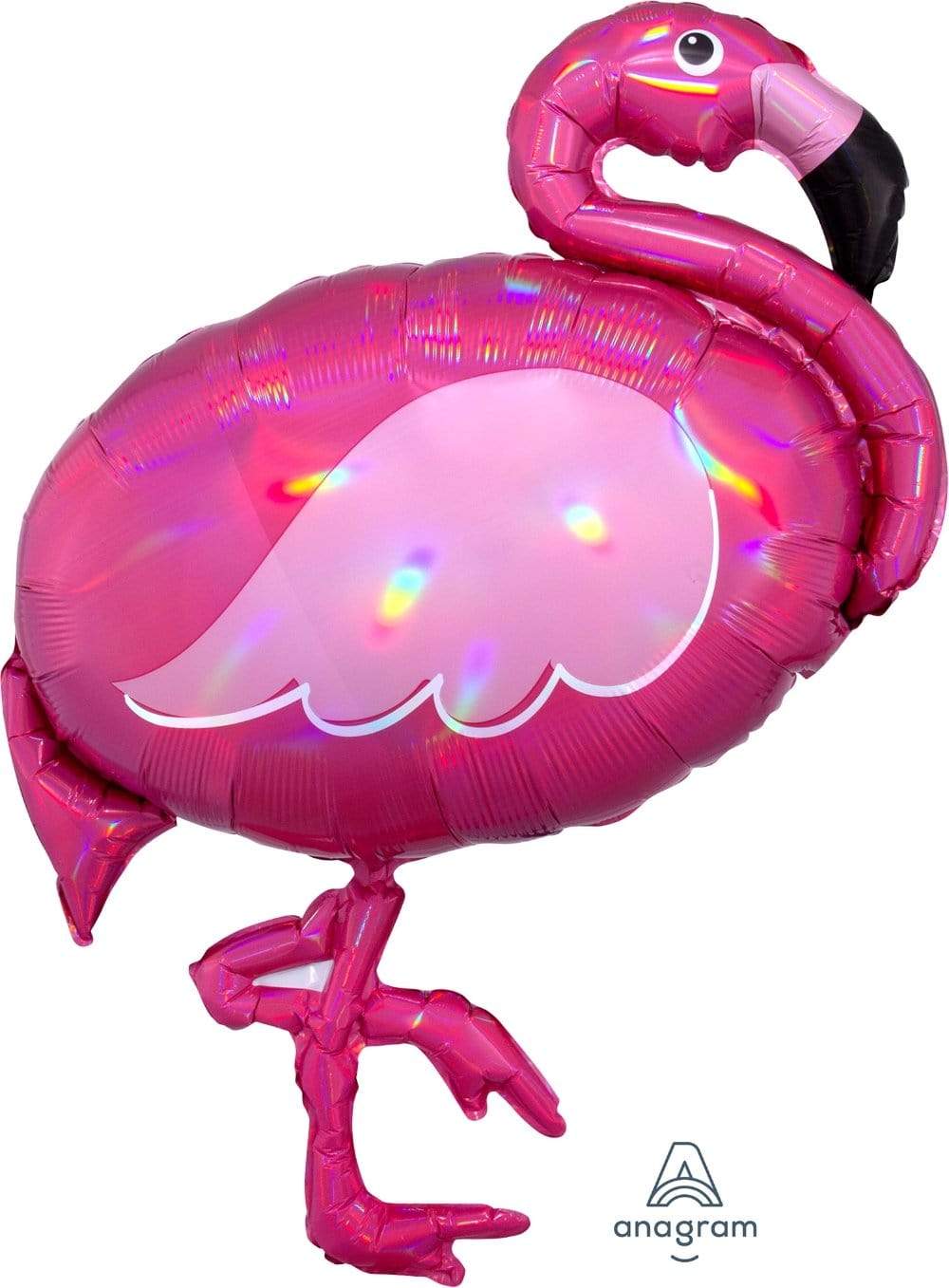 Iridescent Pink Flamingo 33 Mylar Foil Balloon instaballoons Wholesale