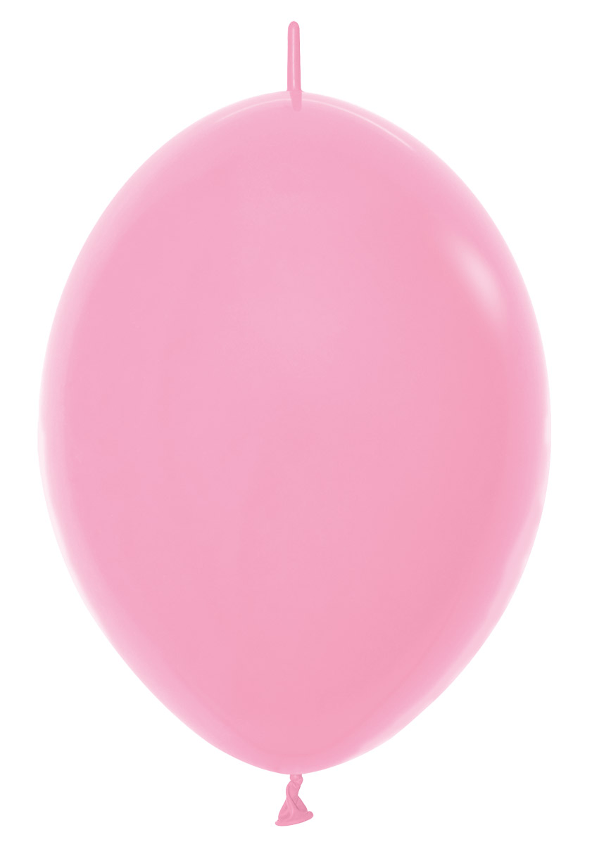 Fashion Bubble Gum Pink 12″ Link-O-Loon Balloons (50 count ...