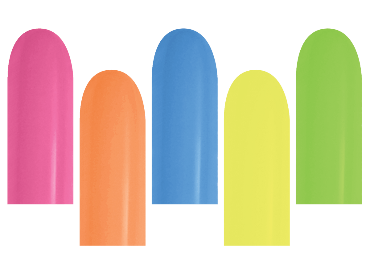 Neon Assortment (Nozzle Up) 260 Latex Balloons (50 count ...