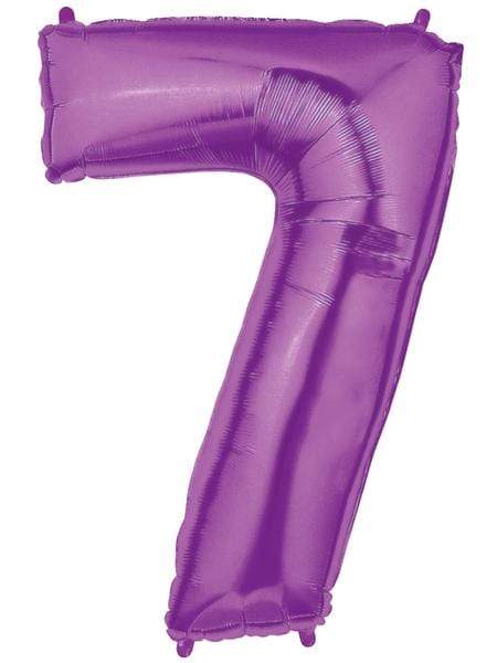 Purple Number 7 34" Balloon – instaballoons Wholesale