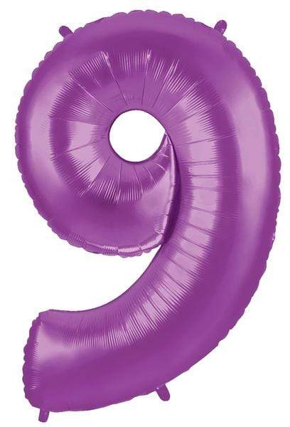 Purple Number 9 34" Balloon – instaballoons Wholesale