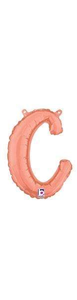 Script Cursive Balloon Letter C Rose Gold – instaballoons Wholesale
