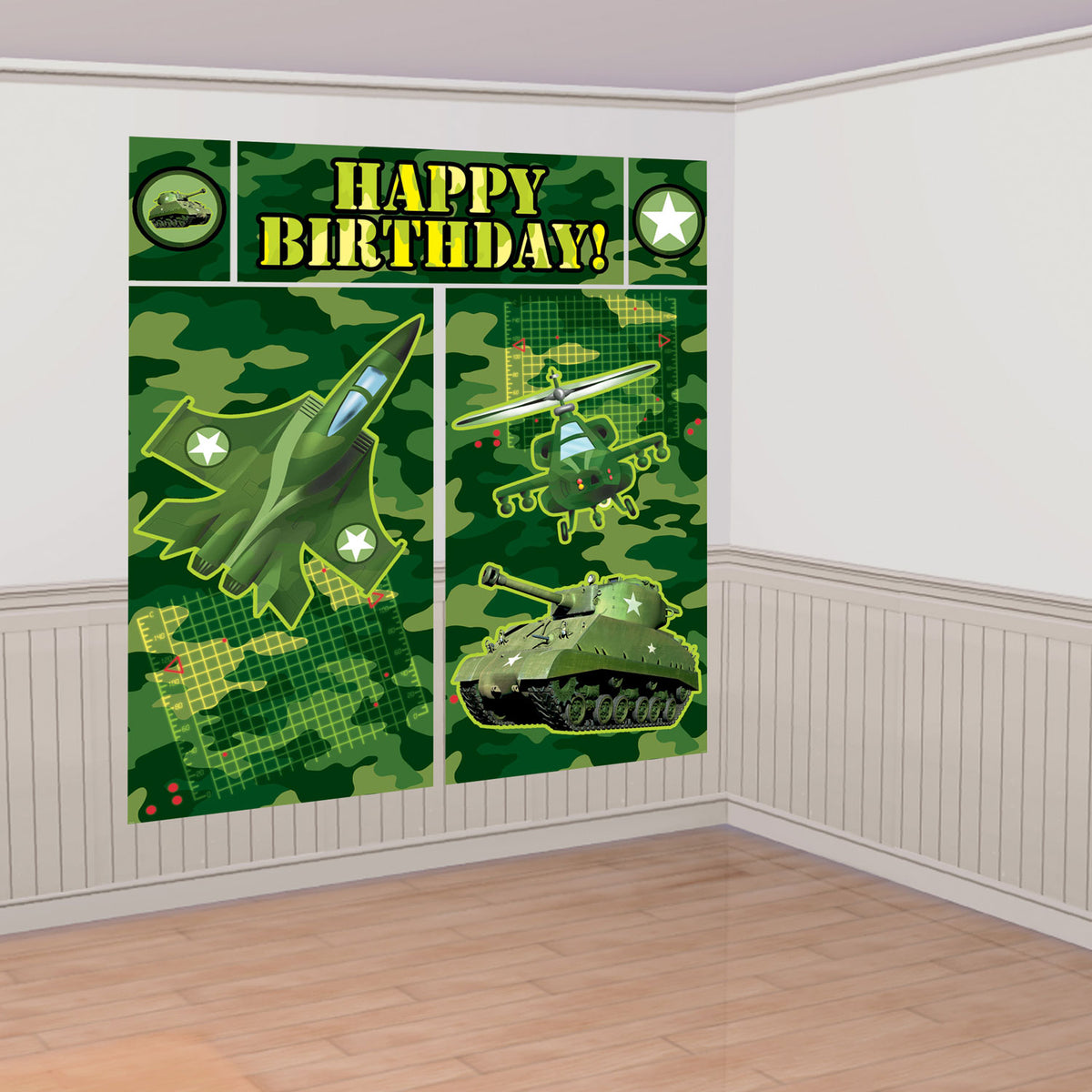 Camouflage Birthday Backdrop Kit – instaballoons Wholesale